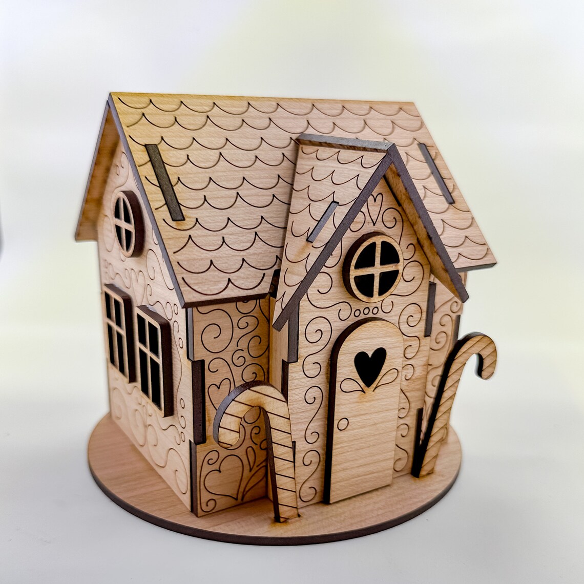 Gingerbread House Laser SVG Files, Christmas House Cut Files for Laser ...