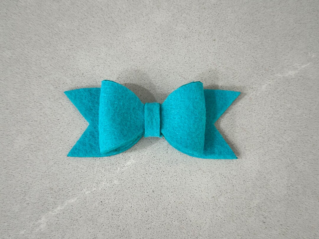 Felt Bow Laser SVG File, Cute Bow SVG File, Laser Cut File, Glowforge ...