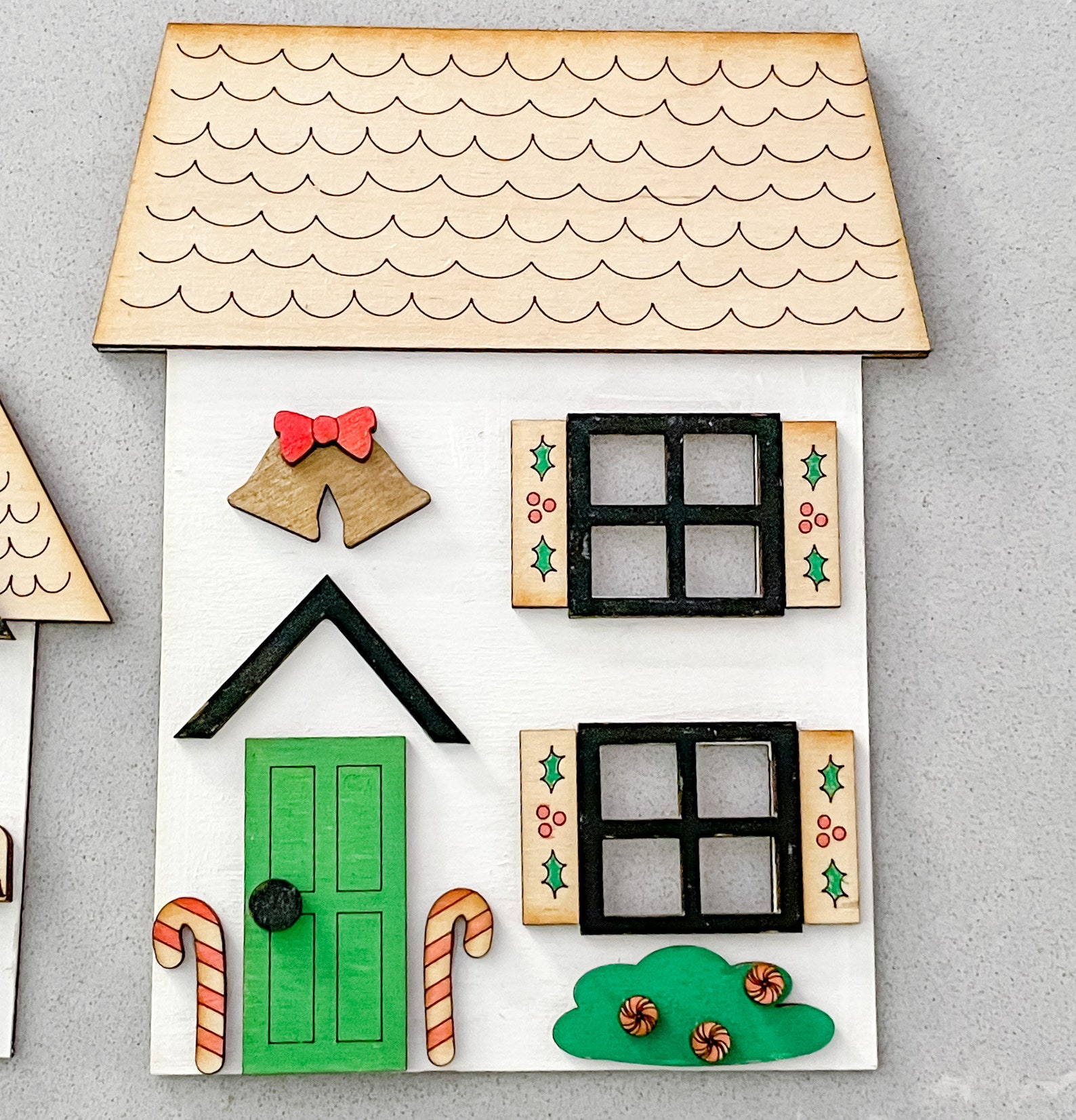 Christmas Village SVG File, Mantle Decor Cut File, Laser Ready SVG ...