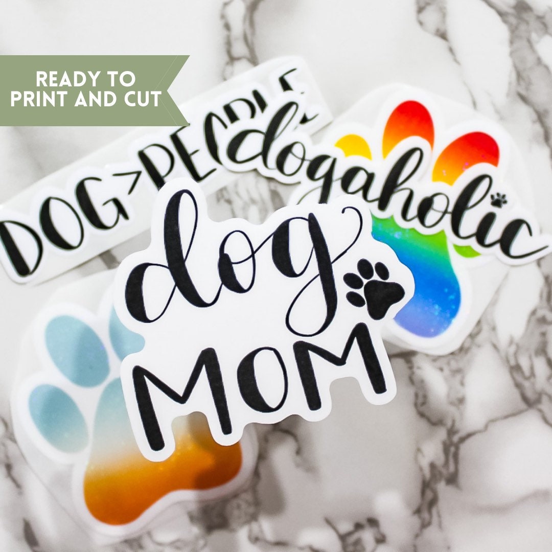 Dog Lover Sticker Design Bundle PNG Cut Files - Etsy