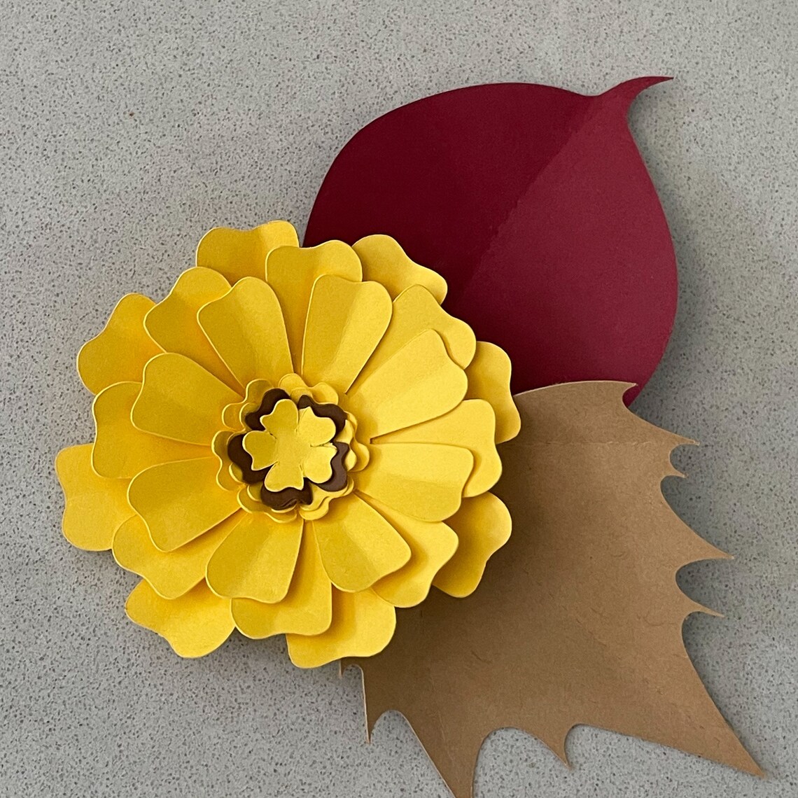 Fall Flower SVG File, Wildflower Cut Files, Paper Flower Cut File ...