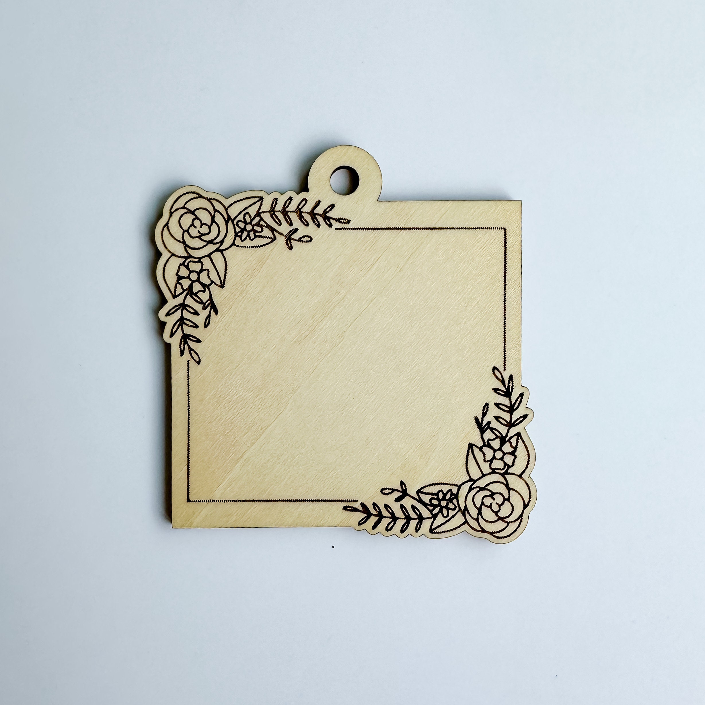 Mom Square Tag Laser Cut SVG File, Mother’s Day Flower Tag SVG Bundle ...