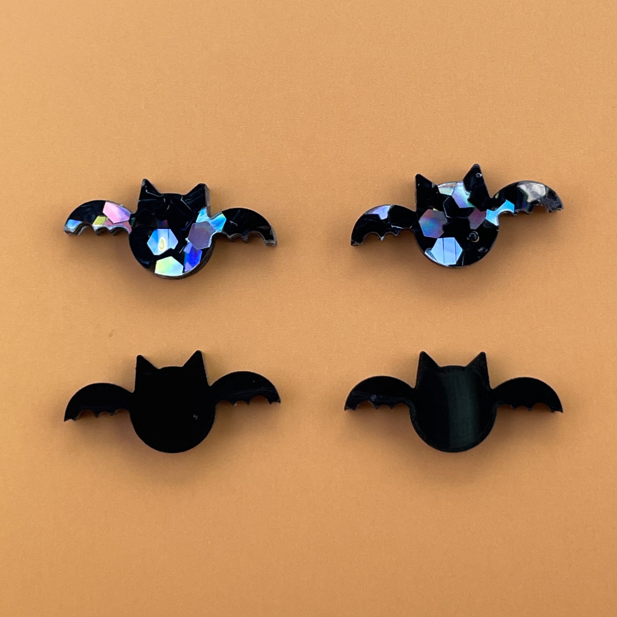 Laser Cut Earring Files, Halloween SVG File, Bat Earring SVG, Stud ...