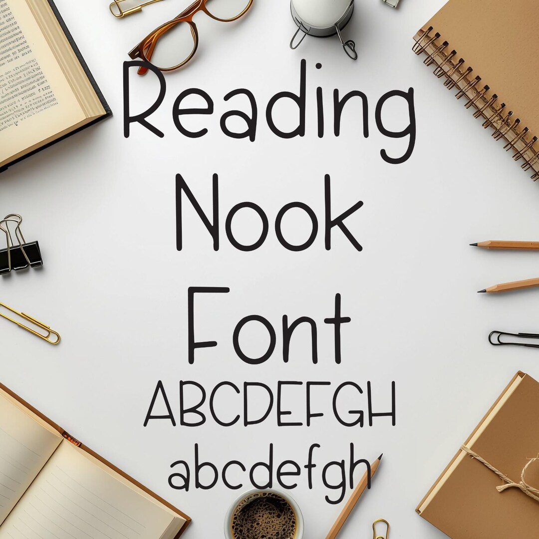 Reading Nook Font, Playful Handwritten Sans Serif Font, Cute Fonts ...