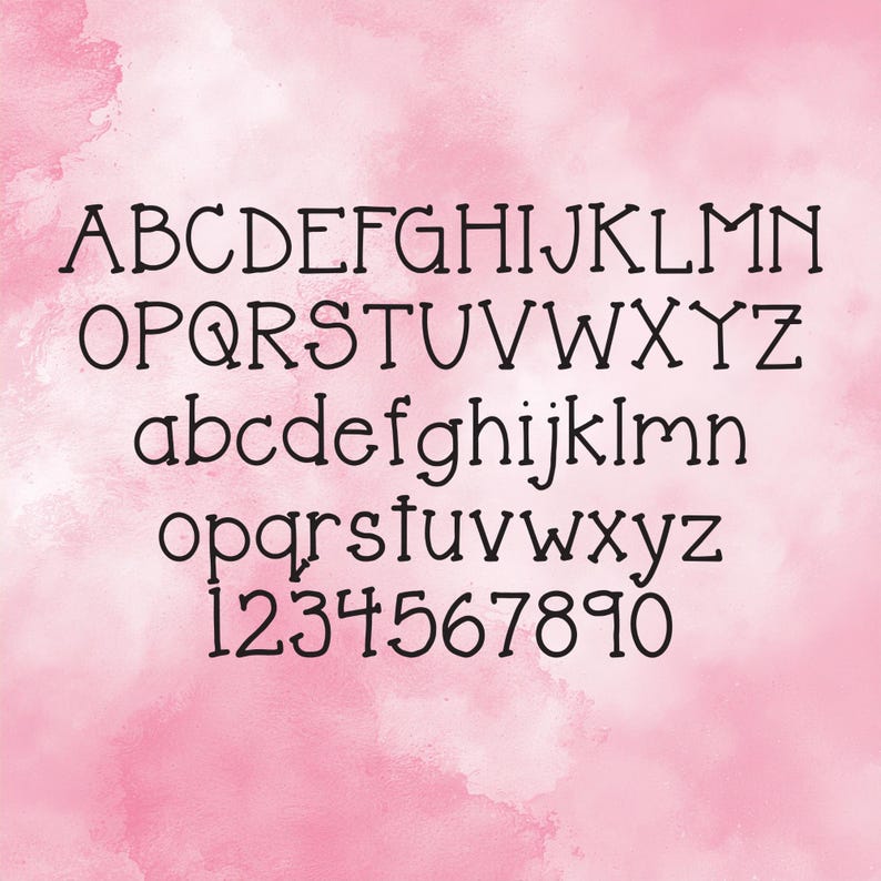 Lyla Letters Font, Cute Handwritten Font, Playful Rounded Font ...