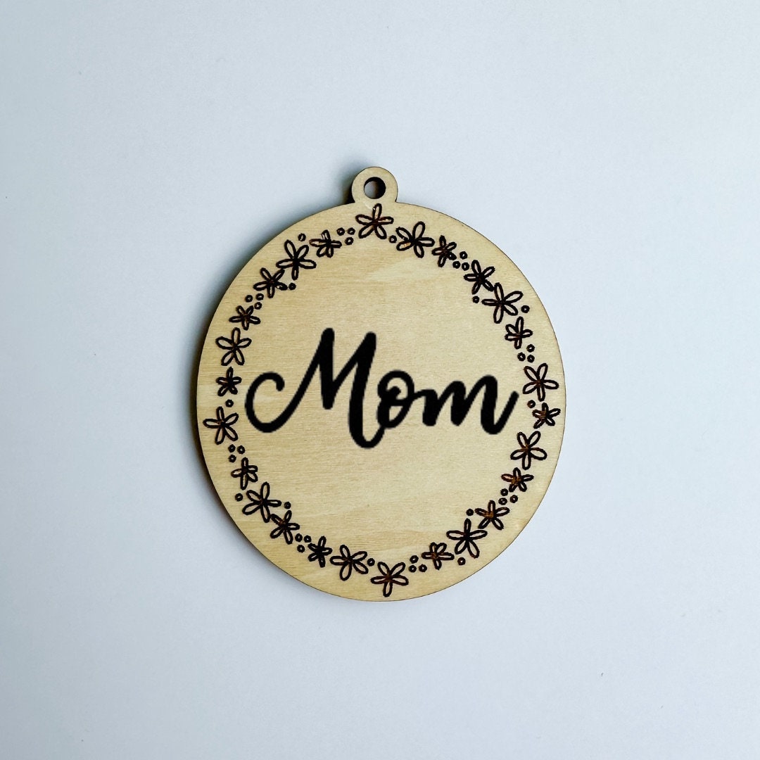 Flower Gift Tag SVG, Mothers Day Flower Tag, SVG for Glowforge, Laser ...