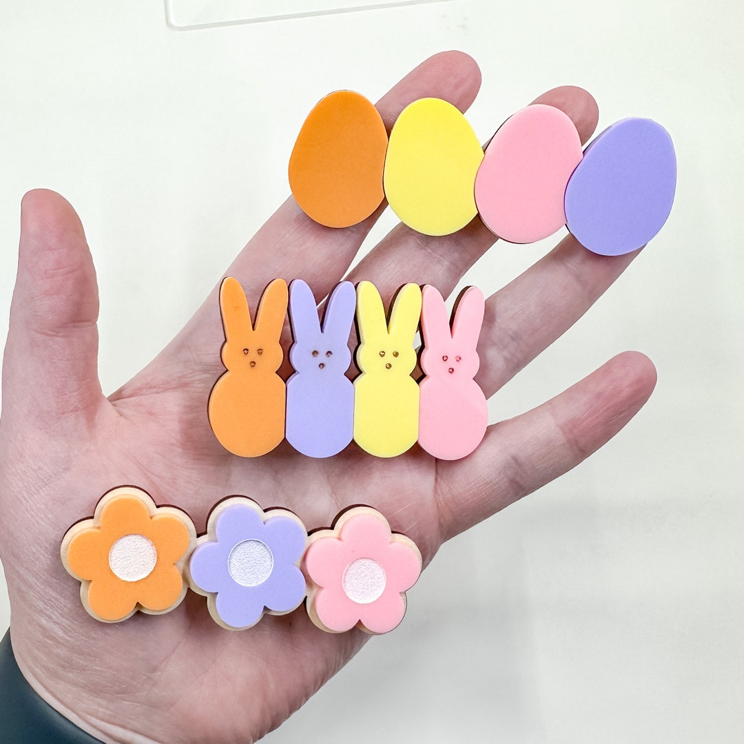 Easter Hair Clip SVG File, Laser SVG File, Spring Hair Clip SVG - Etsy