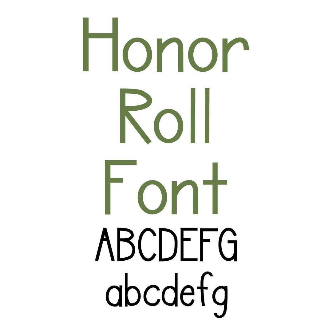 Honor Roll Font, Handwritten Font, Cute Fonts, Commercial Use Font ...
