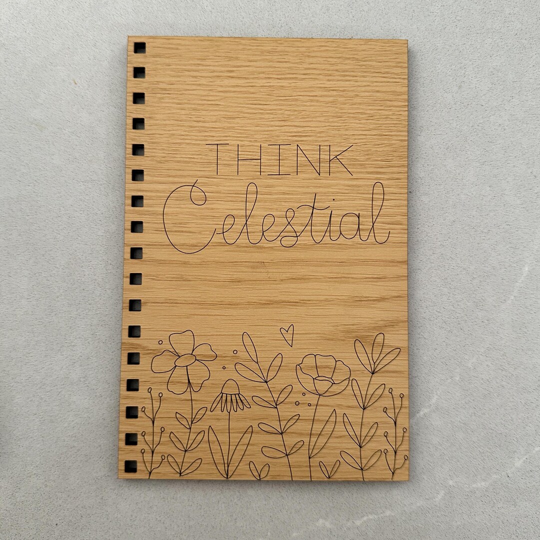 Notebook Cover SVG File, Half Page Notebook Cover Template, Mother’s ...