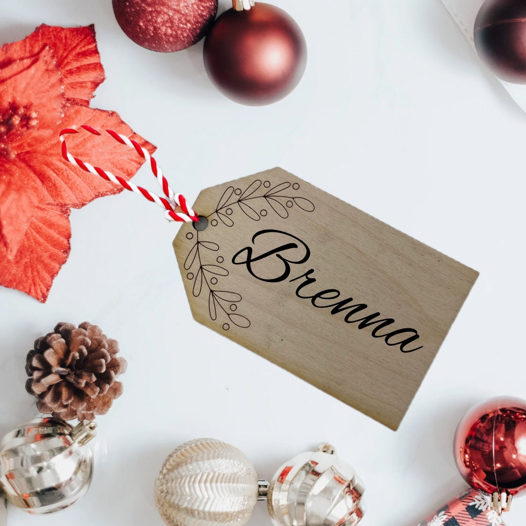 Gift Tag Laser SVG File, Winter Gift Tags, Gift Tag SVG for Laser ...