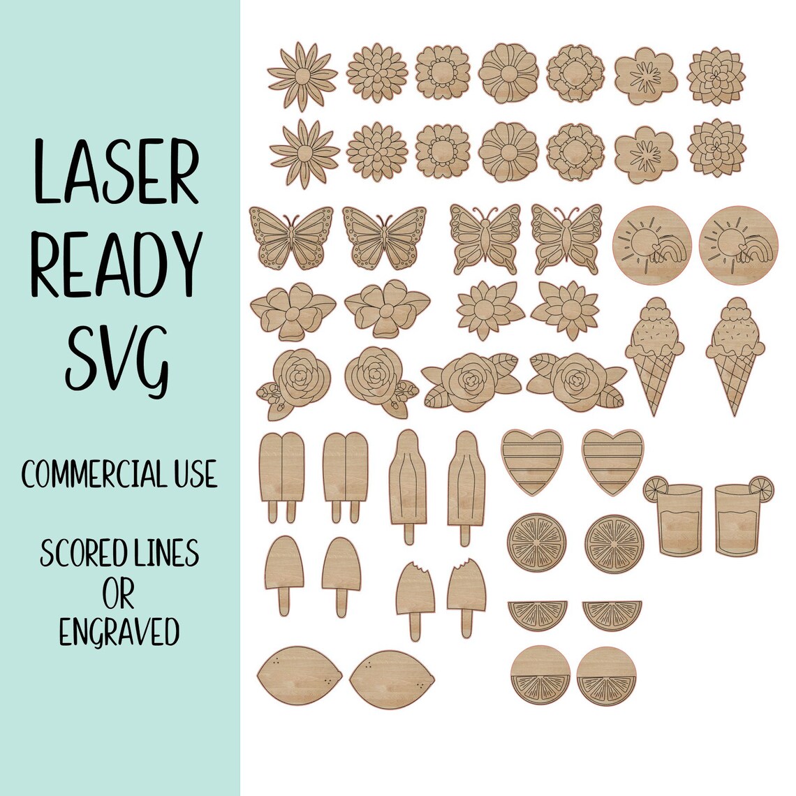 Stud Earring SVG Bundle Spring and Summer Designs Stud - Etsy