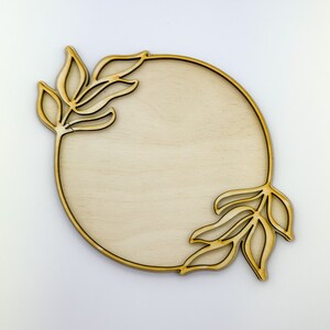 Modern Leaf Monogram Layered Sign SVG, SVG for Laser Cutters, Glowforge ...