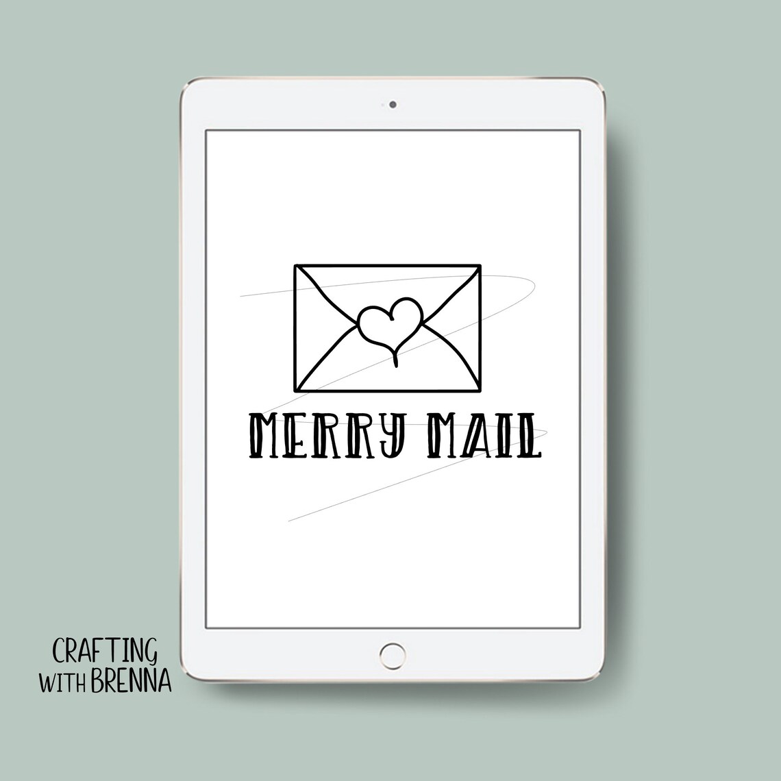 Merry Mail SVG and PNG File - Etsy