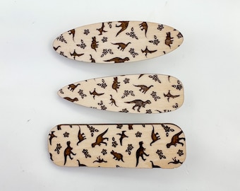 Butterfly Engraved Hair Clip SVG File, Laser Cut File, Hair Clip Laser ...