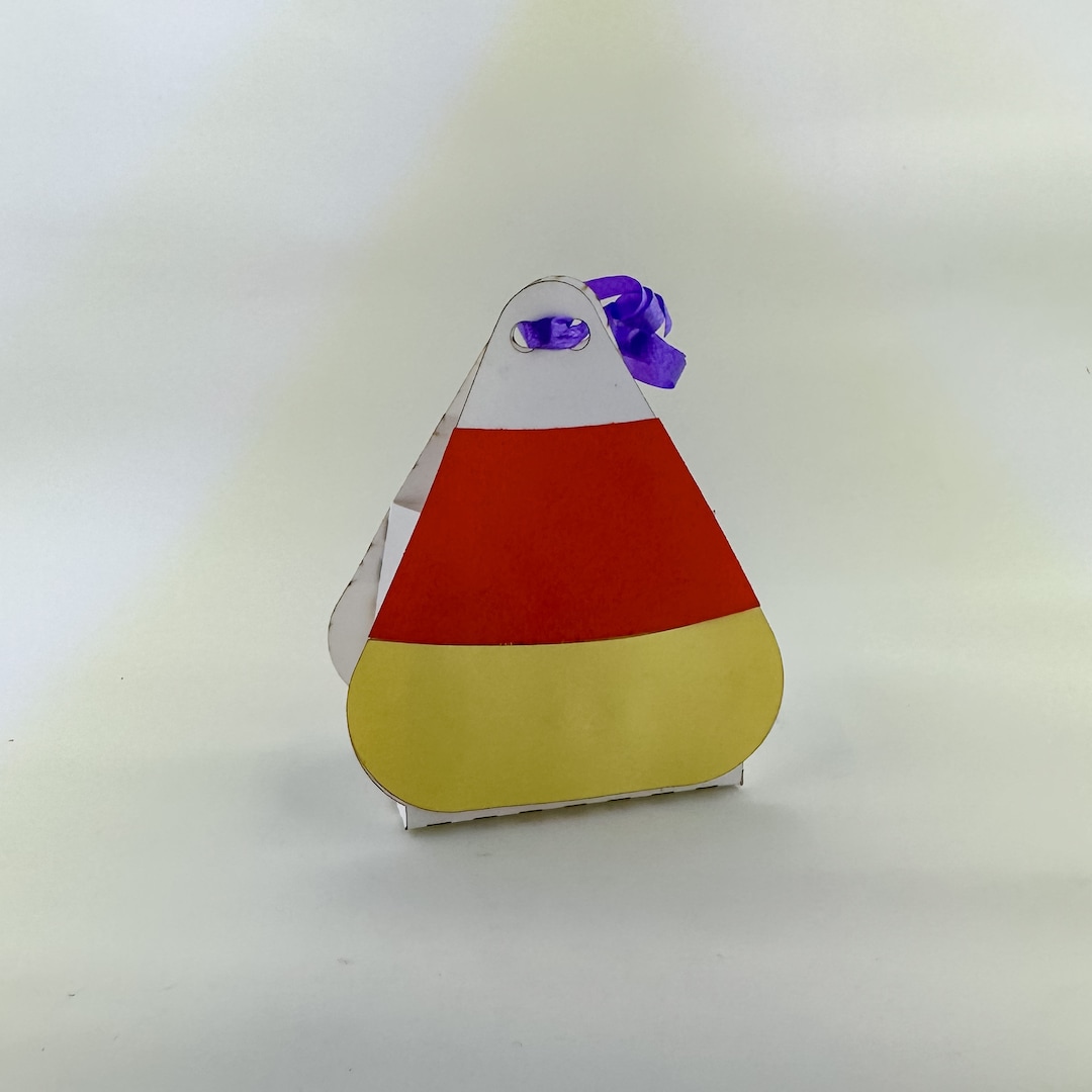Candy Corn Treat Box SVG, Halloween Paper Box SVG, Laser SVG File ...