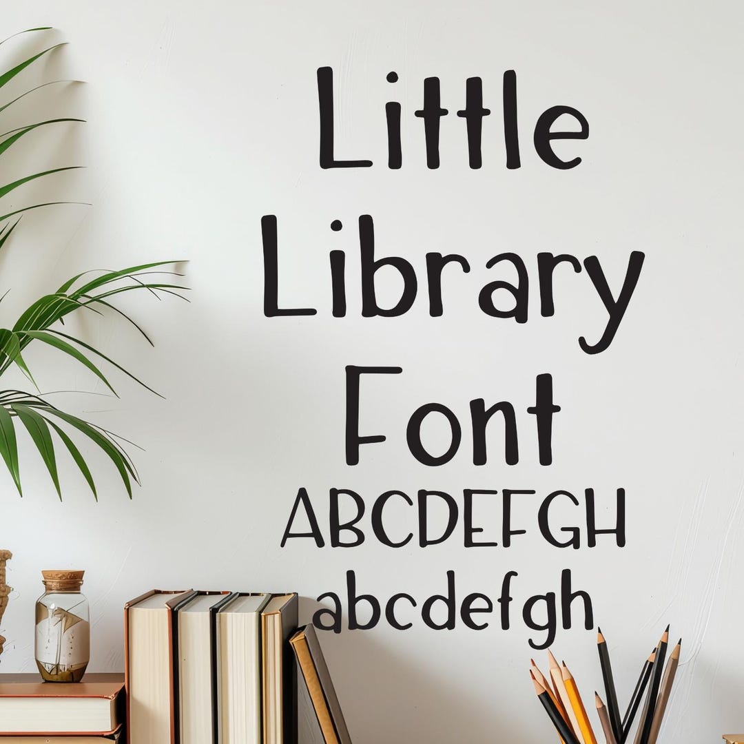Little Library Font, Playful Handwritten Sans Serif Font, Cute Fonts ...