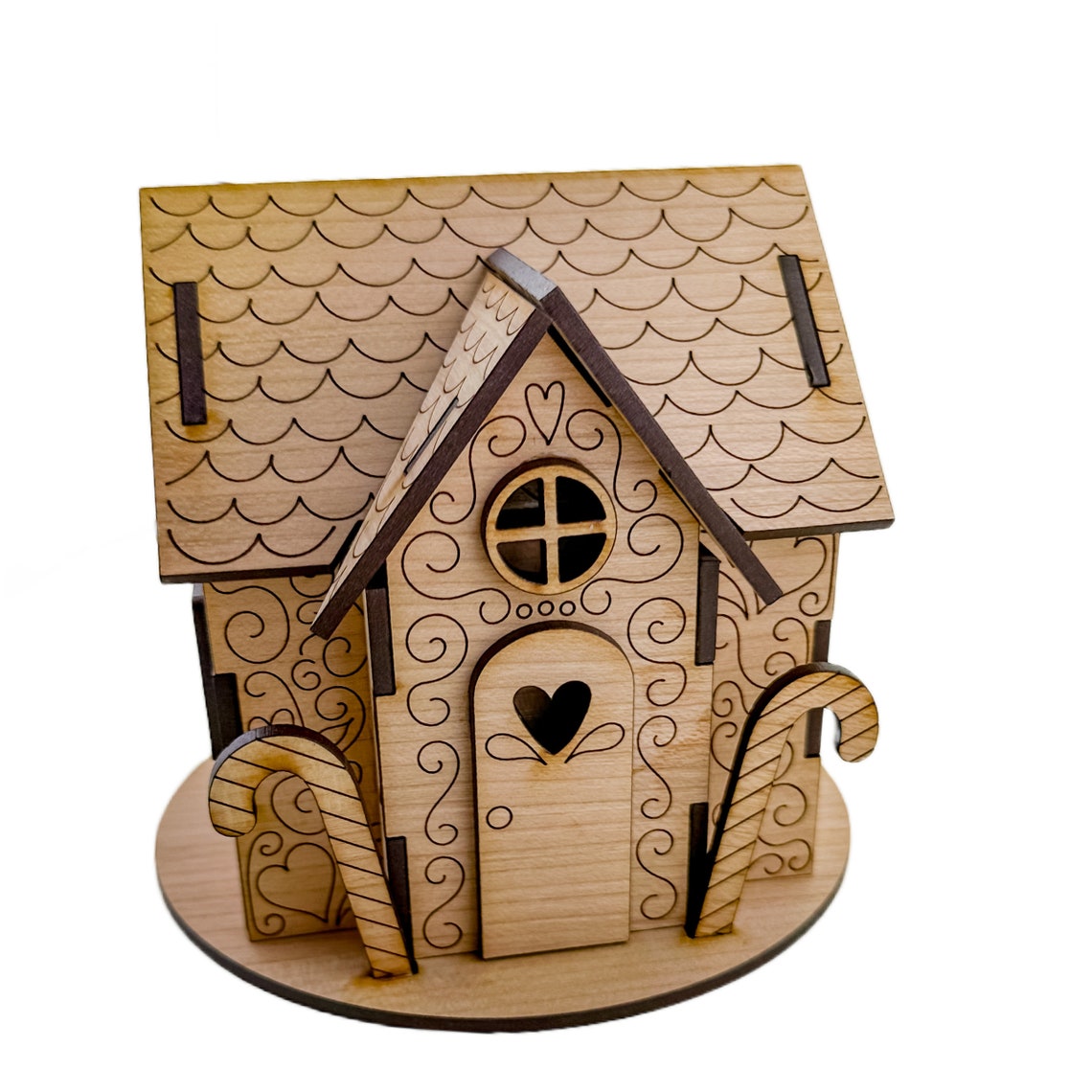 Gingerbread House Laser SVG Files, Christmas House Cut Files for Laser ...