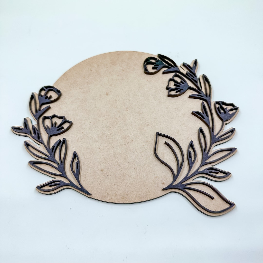 Circle Monogram Layered Sign SVG, SVG for Laser Cutters, Glowforge ...