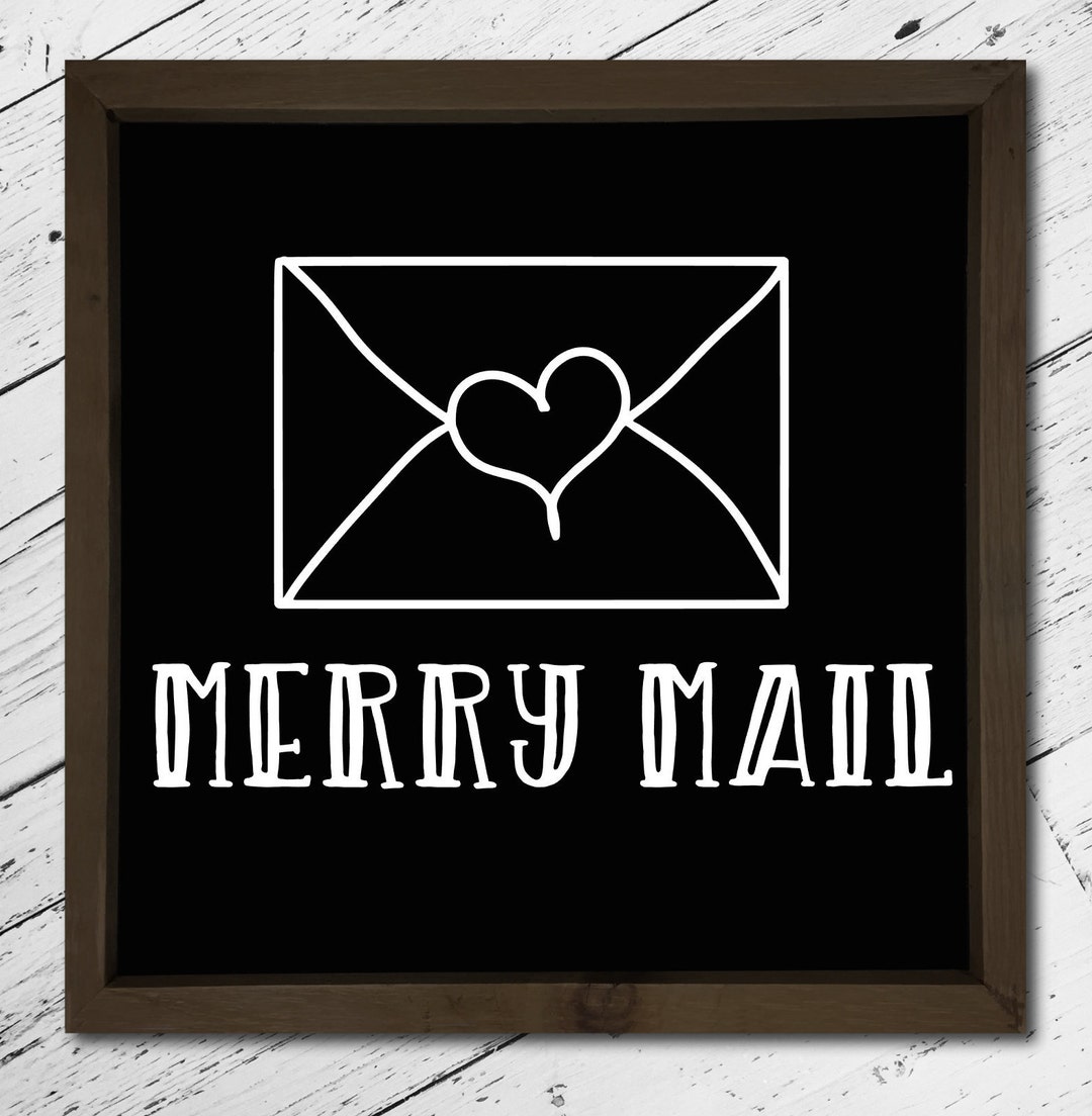 Merry Mail SVG and PNG File - Etsy