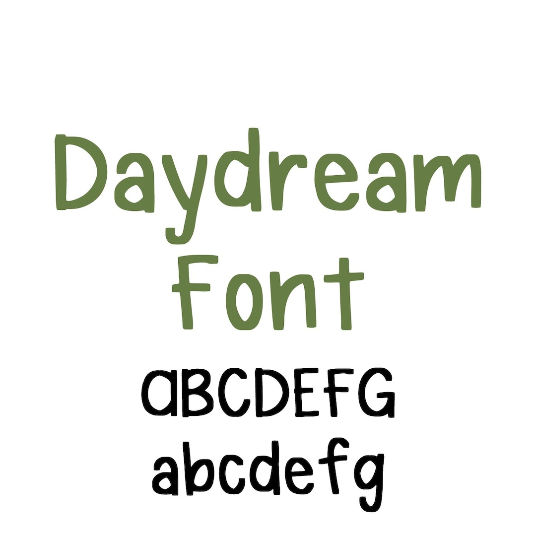 Daydream Font, Handwritten Font, Cute Fonts, Commercial Use Font, Fonts ...