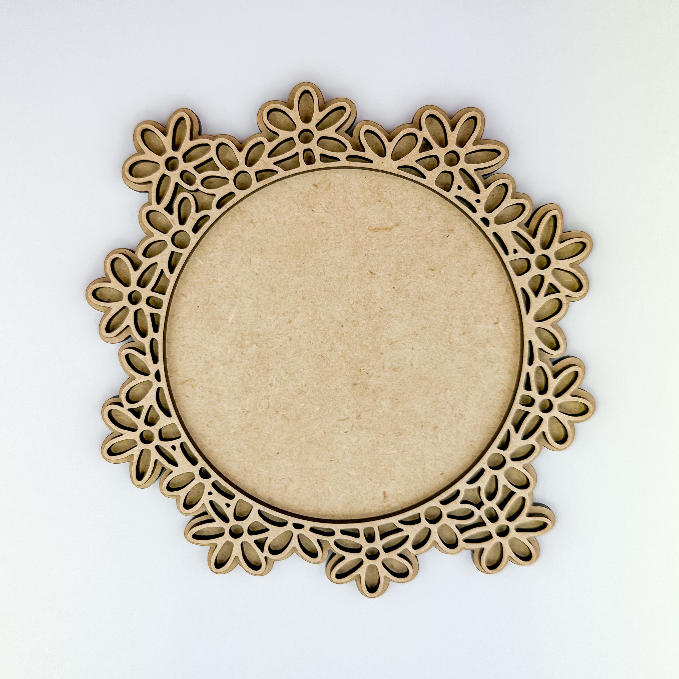 Daisy Wreath Monogram Layered Sign SVG SVG for Laser Cutters - Etsy