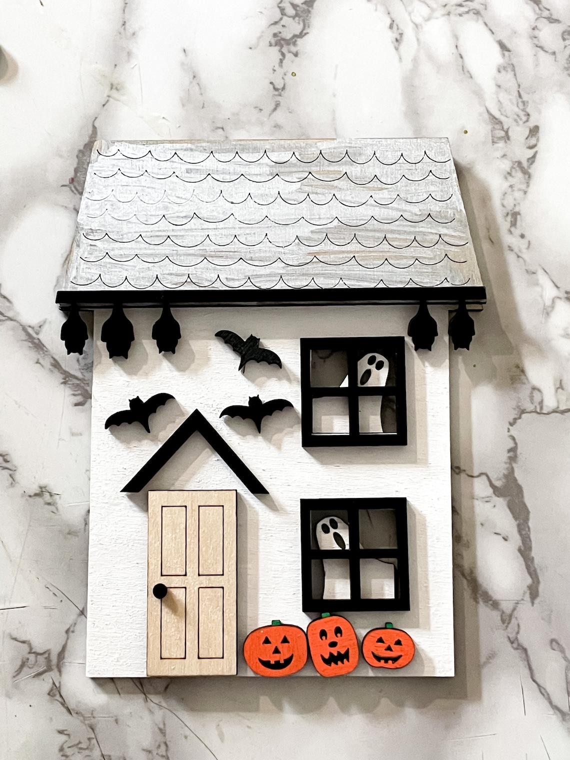 Haunted House SVG File, Mantle Decor Cut File, Laser Ready SVG ...