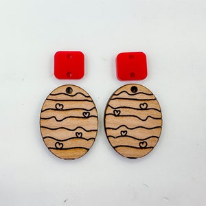 Earring Topper Pieces Laser SVG File, Laser Cut File, Earring Bundle ...