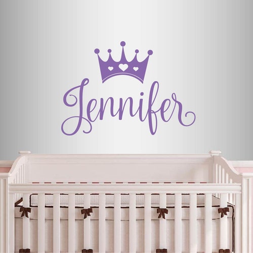 Personalized Name Princess Wall Decal Custom Name Princess - Etsy