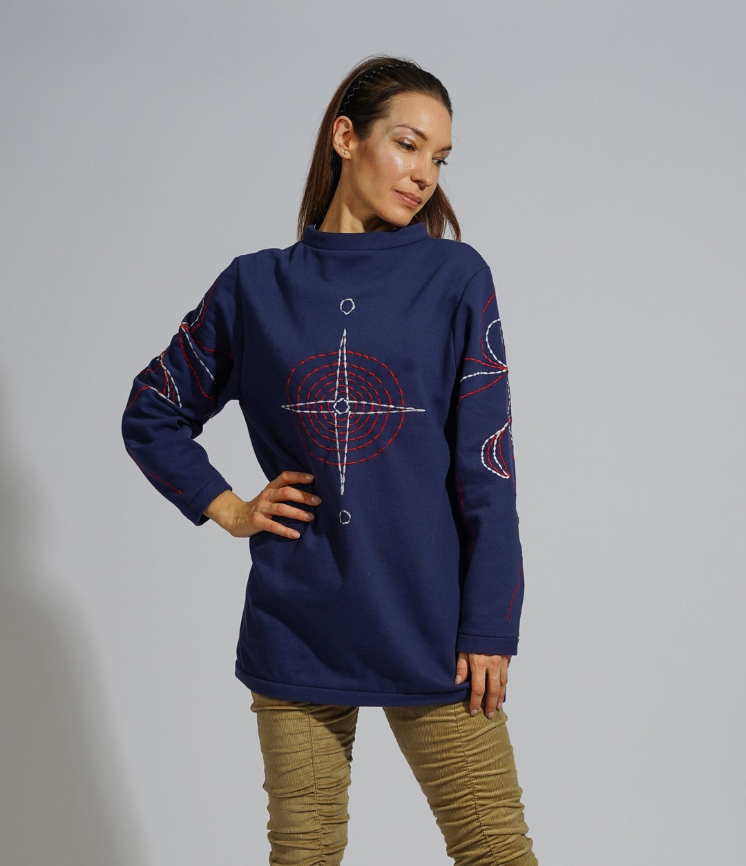 Jumper With Embroidery - Etsy