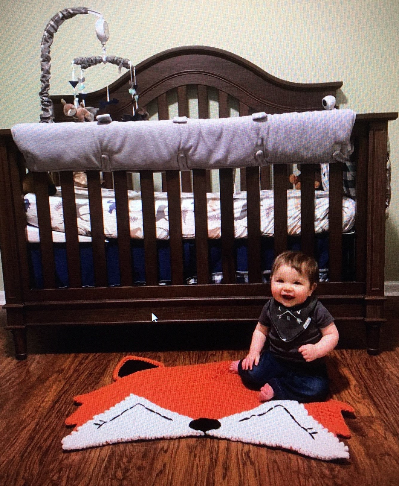 Woodland Nursery Decor Animal Rug Fox Rug Red Panda Mat - Etsy