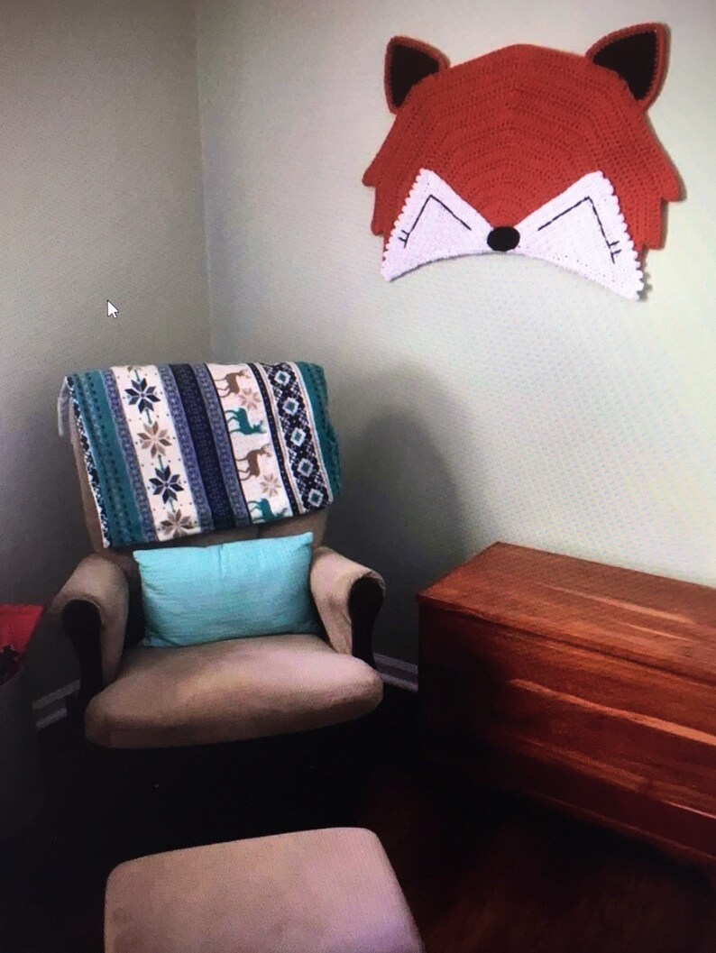 Woodland Nursery Decor, Animal Rug, Fox Rug, Red Panda Mat, Baby Play ...