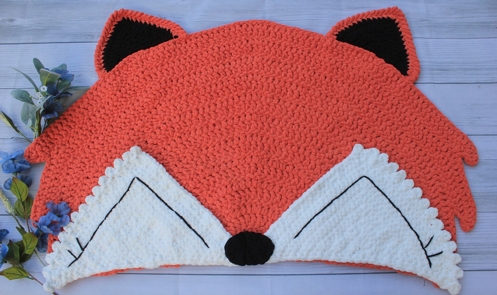 Woodland Nursery Decor Animal Rug Fox Rug Red Panda Mat - Etsy