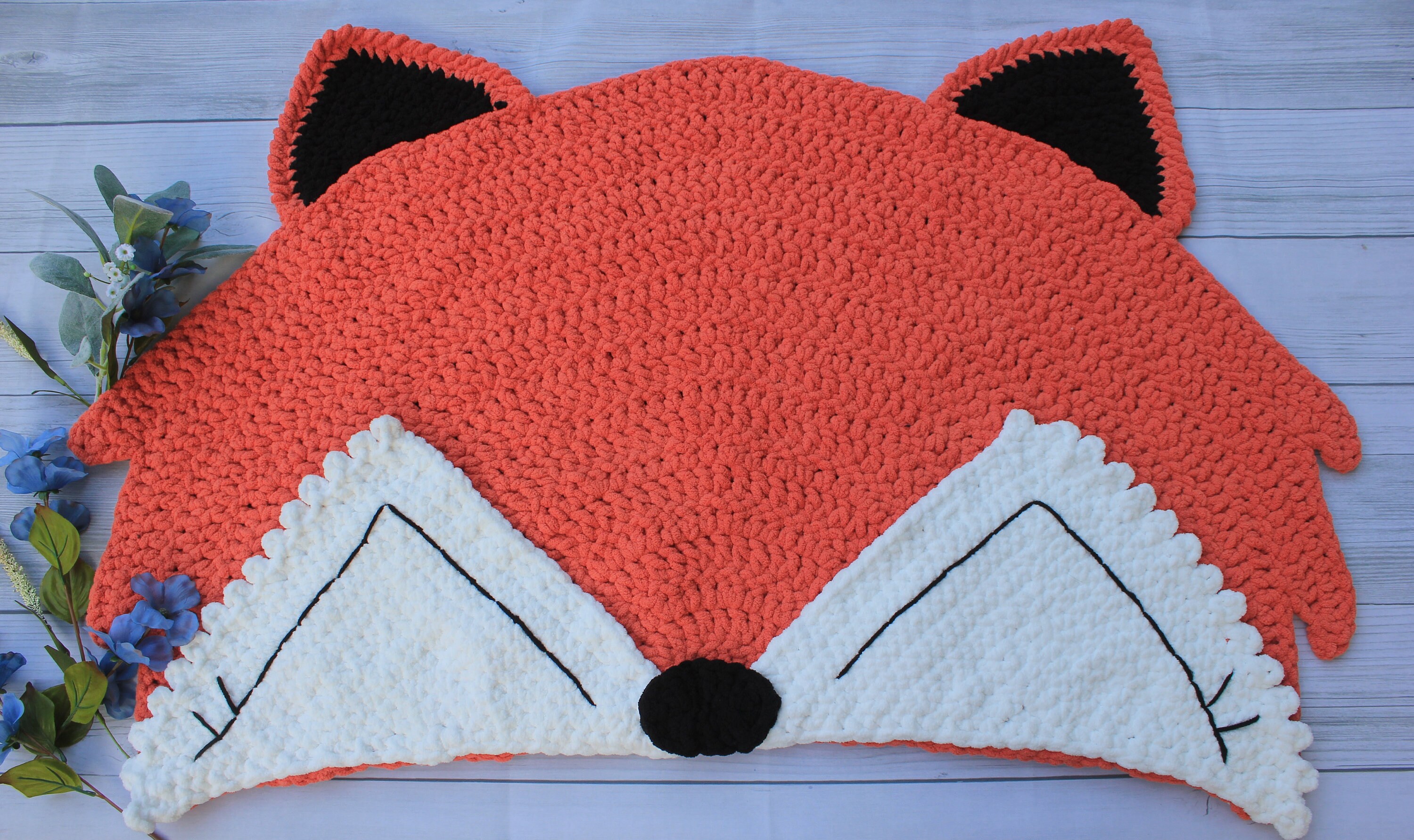 Woodland Nursery Decor Animal Rug Fox Rug Red Panda Mat - Etsy