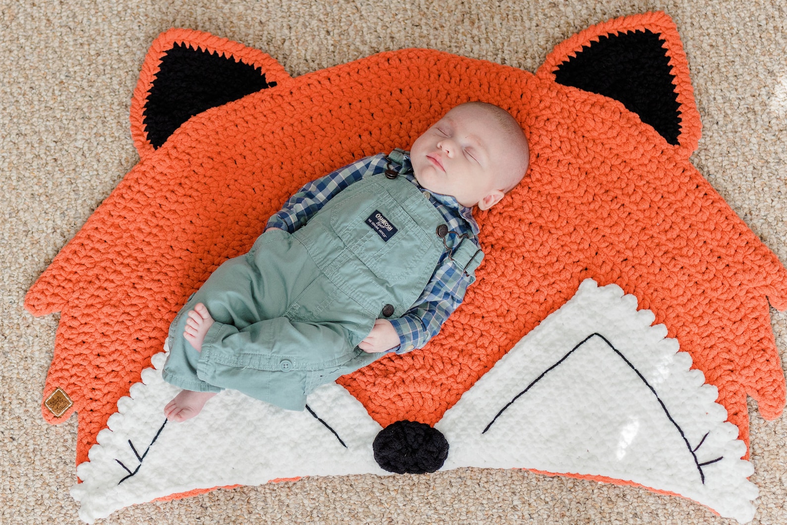 Woodland Nursery Decor, Animal Rug, Fox Rug, Red Panda Mat, Baby Play ...