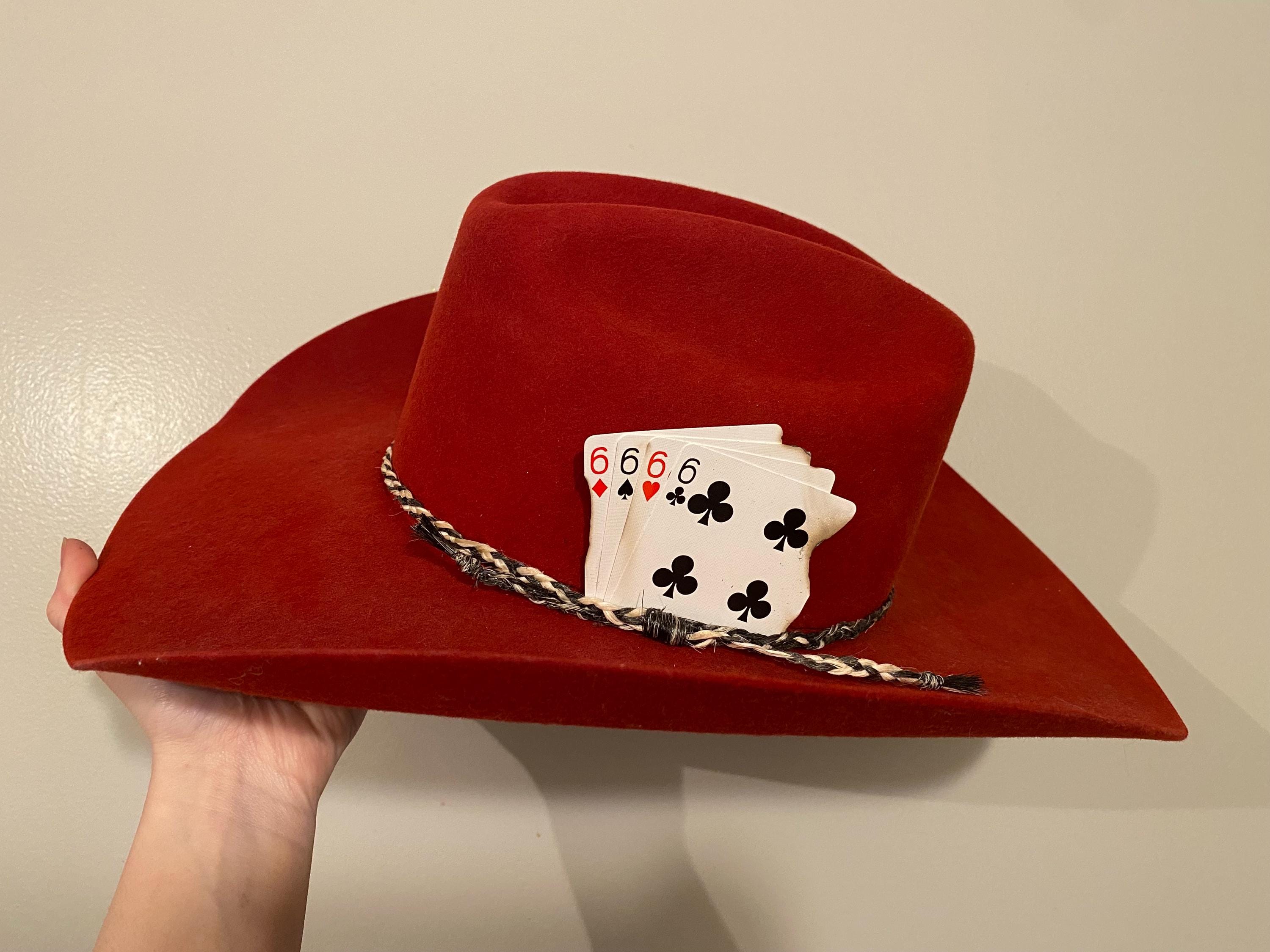 Playing Card Cowboy Hat Accent - Etsy