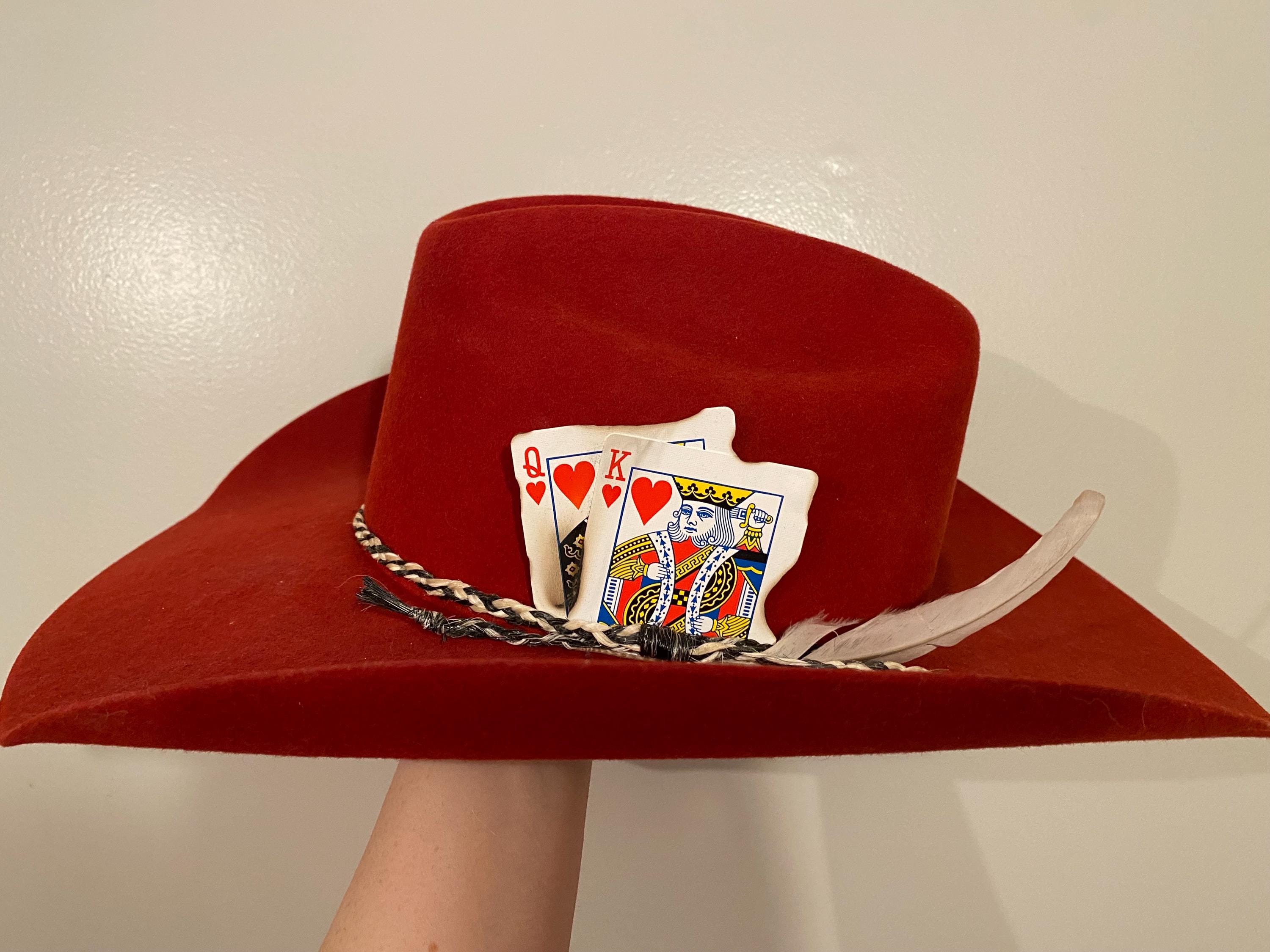 Playing Card Cowboy Hat Accent - Etsy