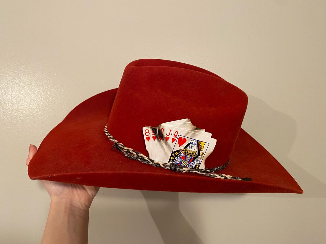 Playing Card Cowboy Hat Accent - Etsy