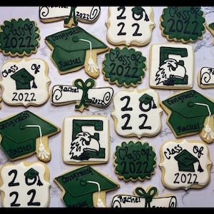 Graduation Sugar Cookies (assorted 12 Pack) - Etsy