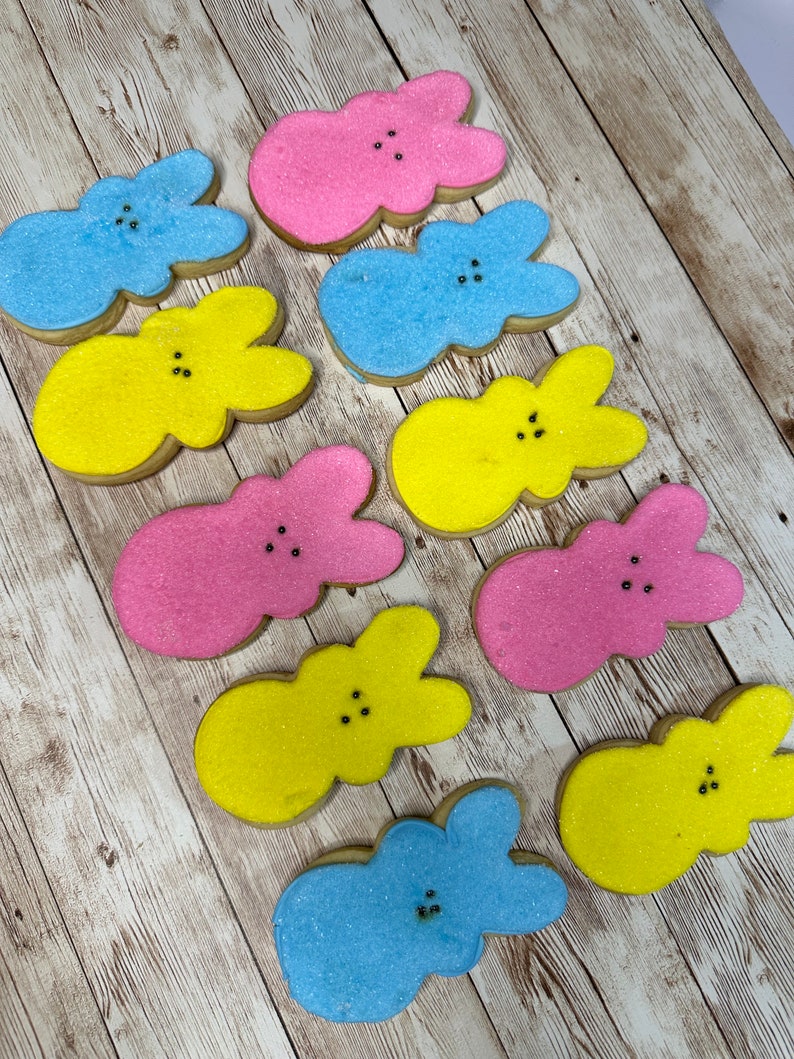 Peep Inspired Sugar Cookies (assorted 12 Pack) - Etsy