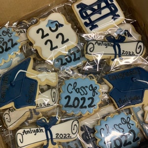 Graduation Sugar Cookies (assorted 12 Pack) - Etsy