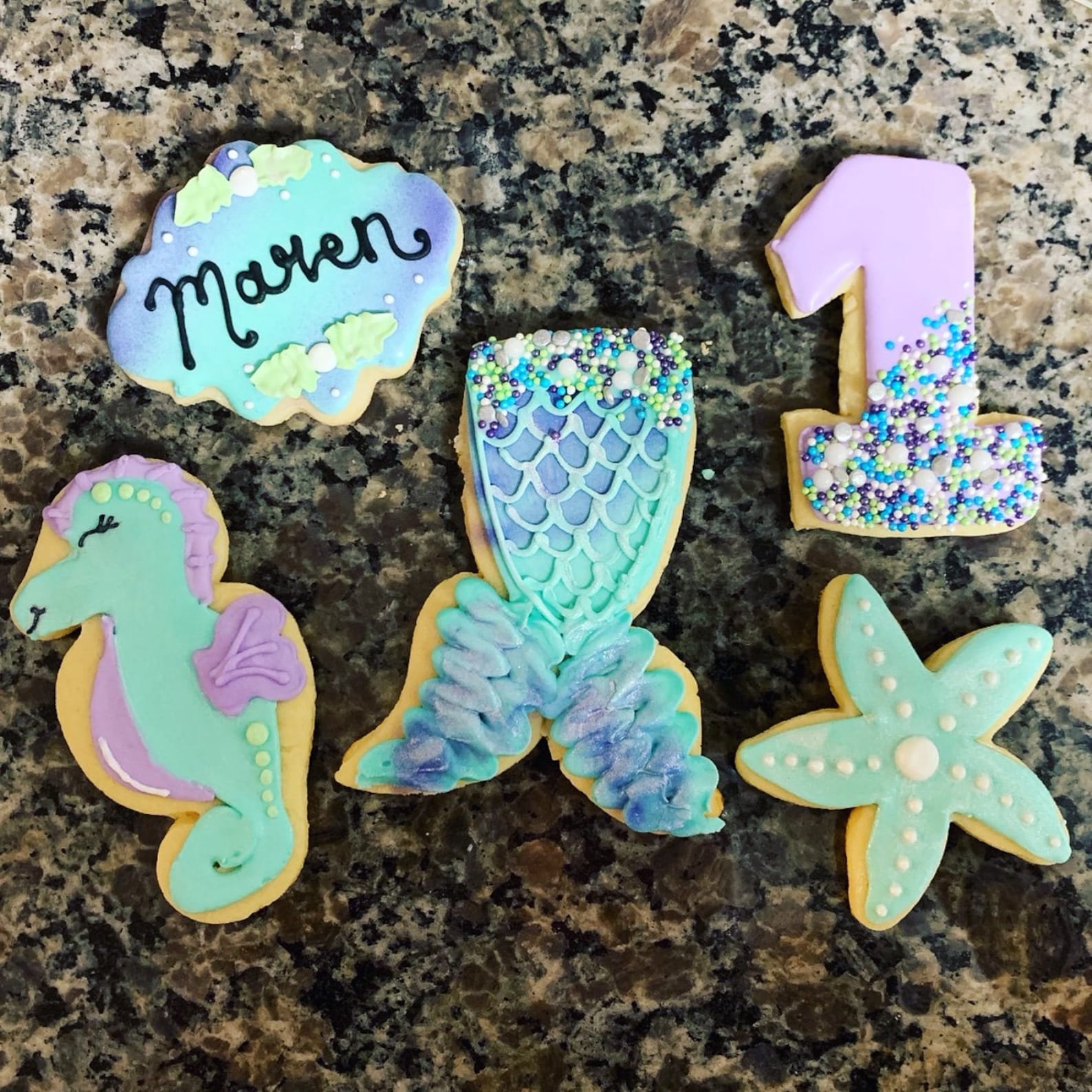 Mermaid Sugar Cookies (assorted 12 Pack) - Etsy