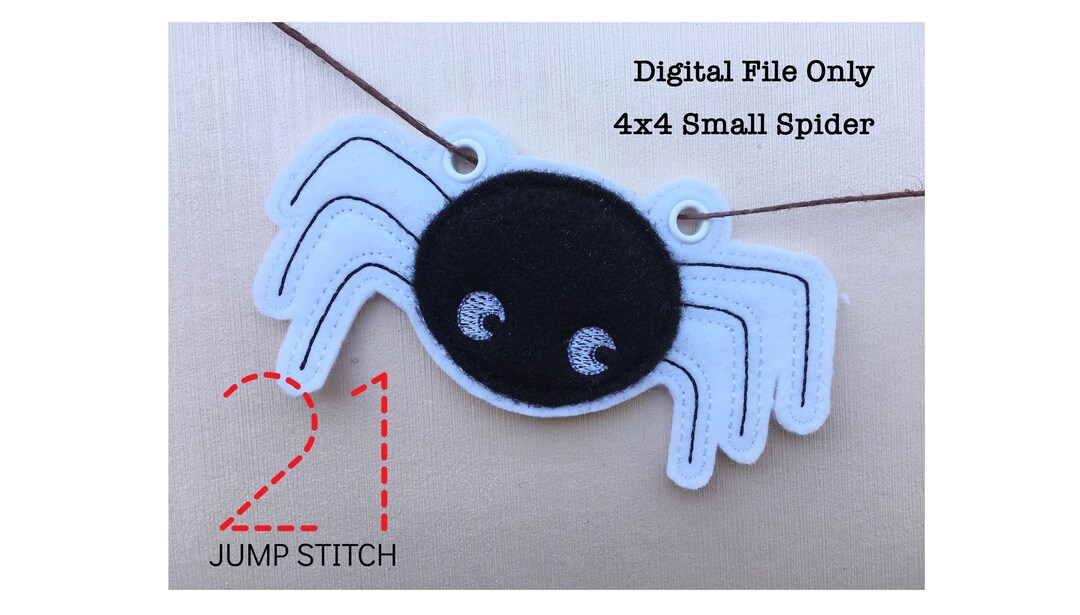 ITH Small Spider *DIGITAL FILE* in the Hoop Bunting Embroidery Design ...