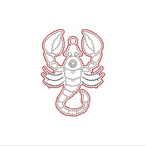 ITH Scorpion Fob and Eyelet *DIGITAL FILE* in the Hoop Embroidery ...