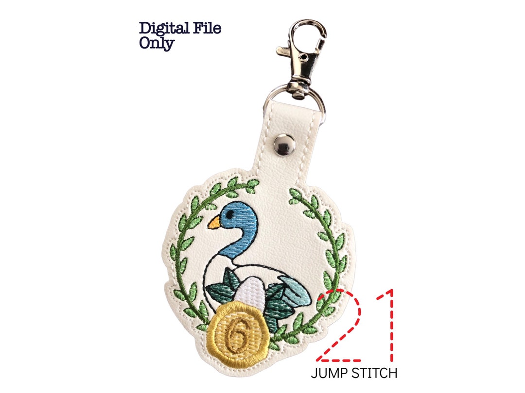 ITH Geese Laying Fob *DIGITAL FILE* in the Hoop Embroidery Design - Etsy