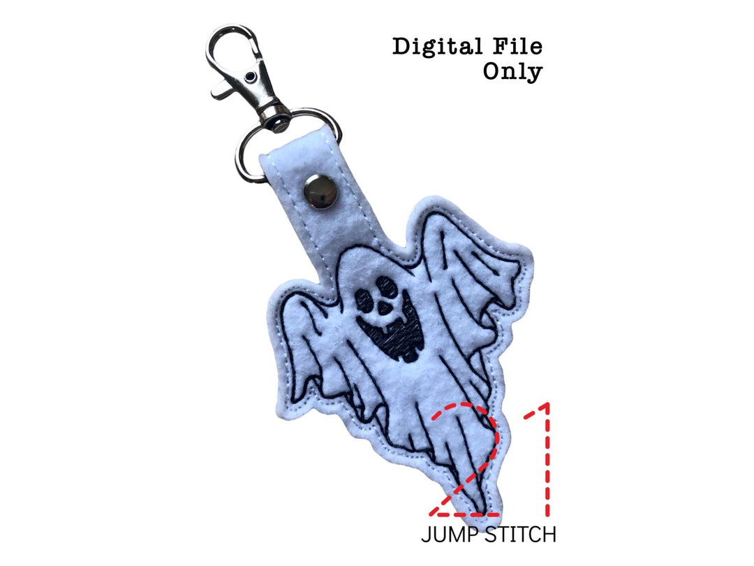 ITH Ghost Fob *DIGITAL FILE* in the Hoop Embroidery Design - Etsy