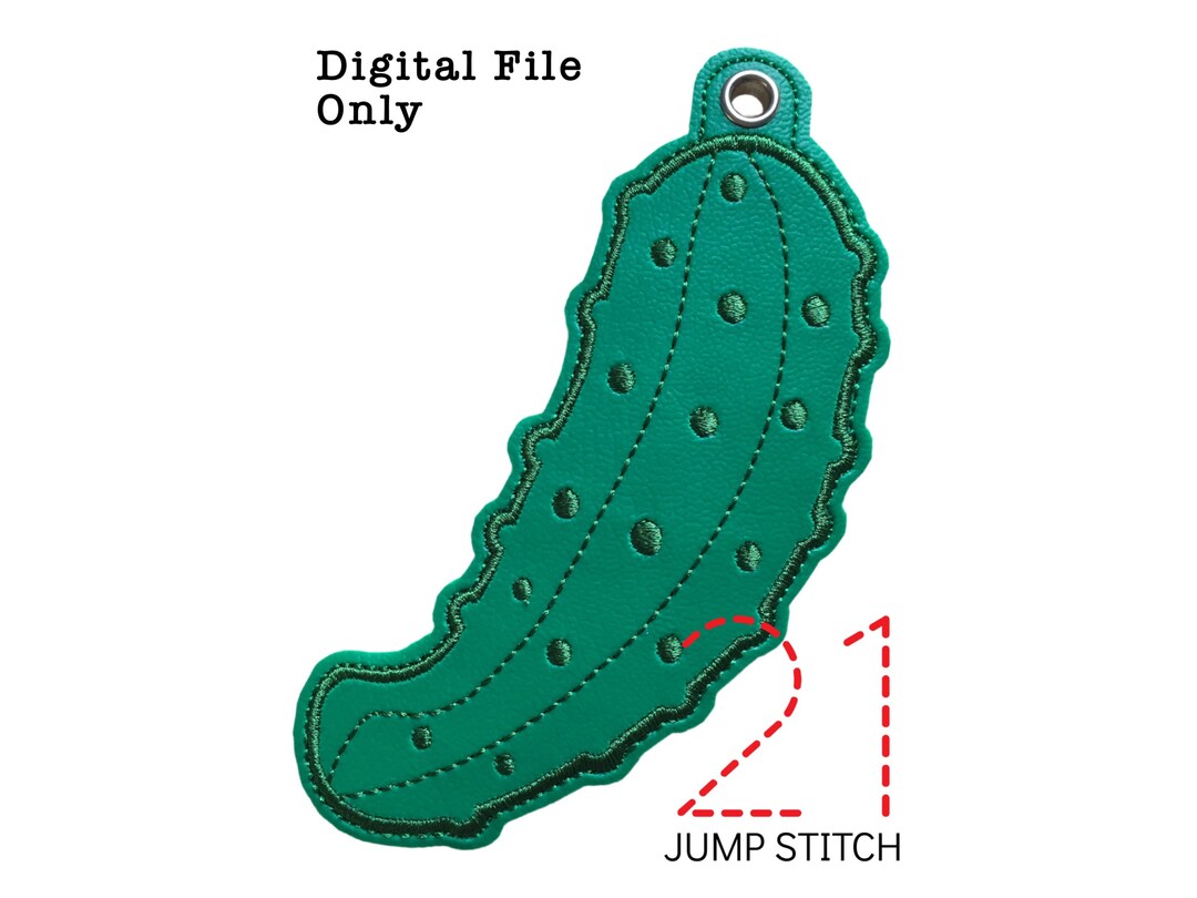 ITH Pickle Ornament *DIGITAL FILE* in the Hoop Embroidery Design - Etsy