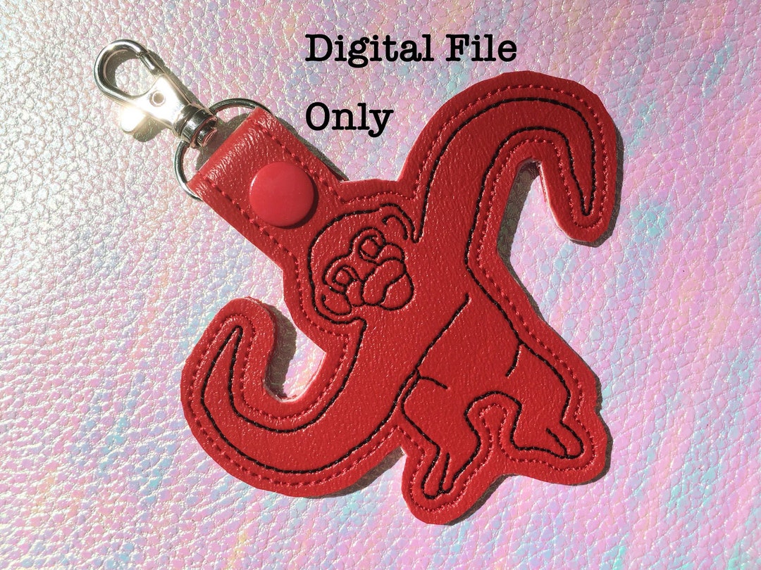 ITH Funky Monkey Fob and Eyelet *DIGITAL FILE* in the Hoop 4x4 ...