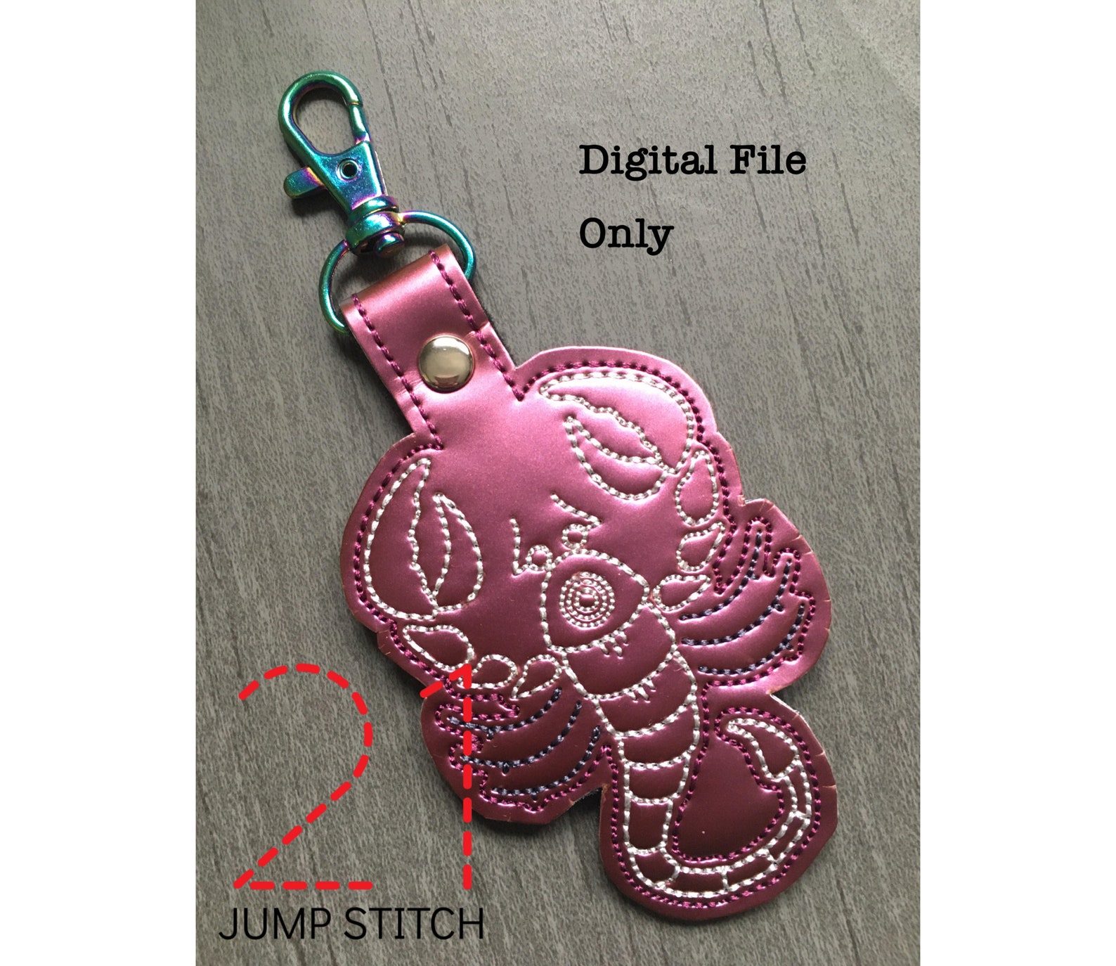 ITH Scorpion Fob and Eyelet DIGITAL FILE in the Hoop | Etsy