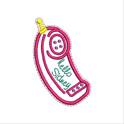 ITH Hello Sidney Fob DIGITAL FILE in the Hoop Embroidery - Etsy