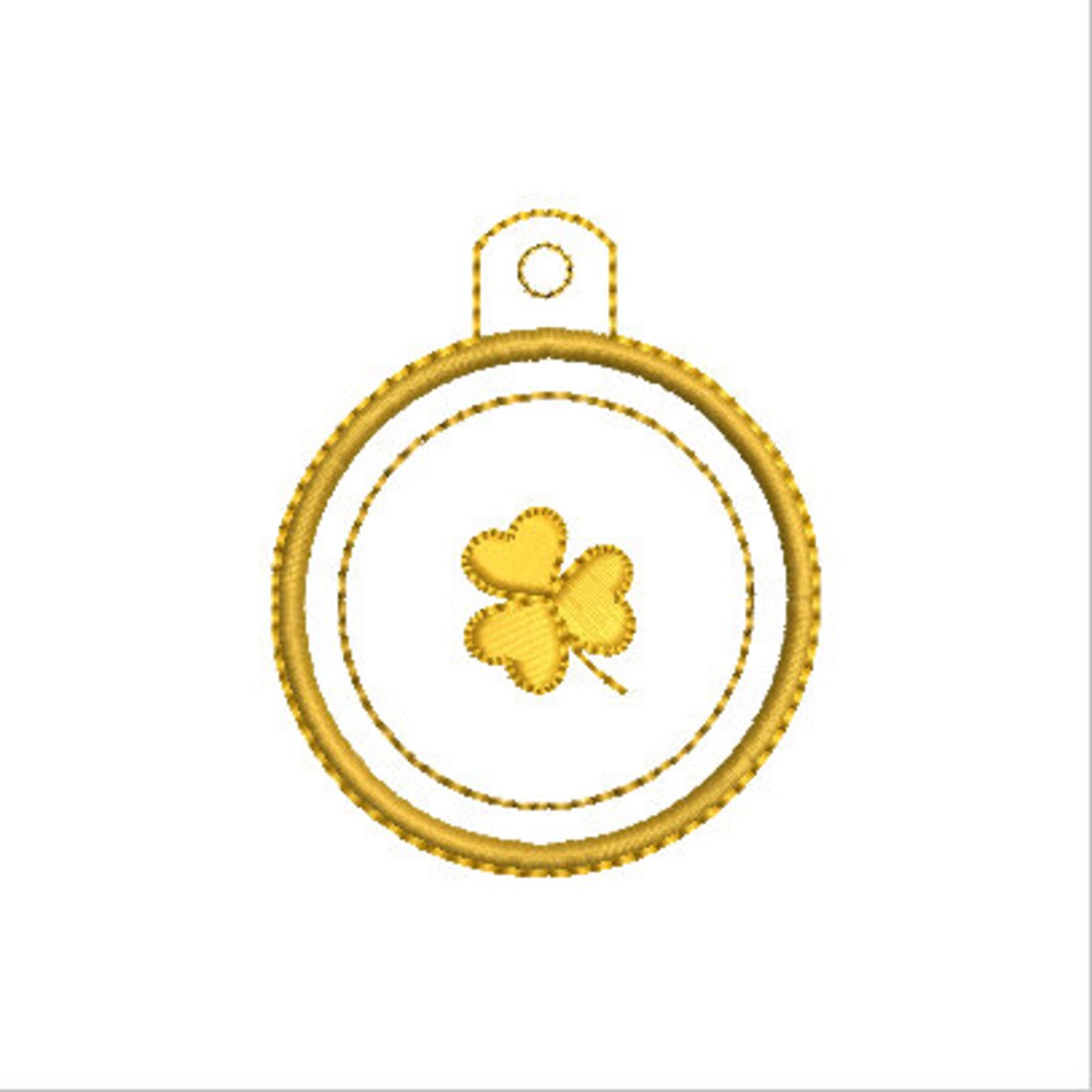 ITH Lucky Coin Fob *DIGITAL FILE* in the Hoop Embroidery Design - Etsy